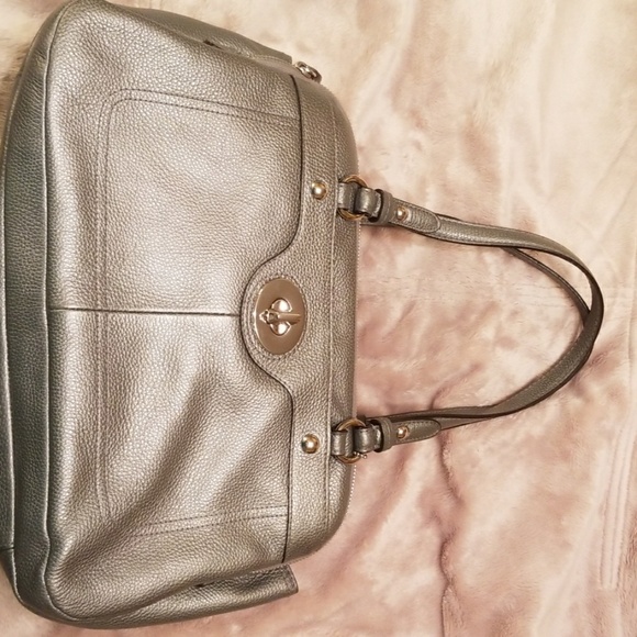 Coach | Bags | Silver Coach Shoulder Bag Great Condition | Poshmark